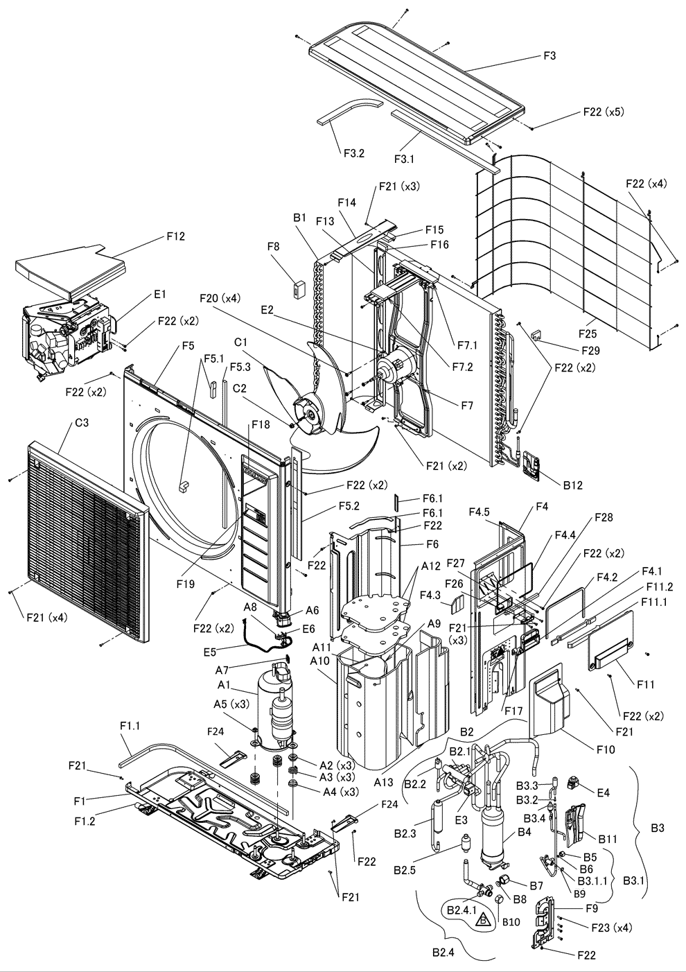 Daikin Air Conditioning Spare Part 5020536 PCB ASSY
