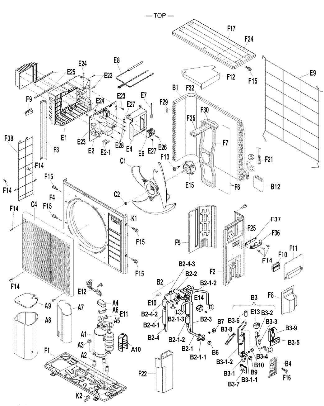 Daikin Air Conditioning Spare Part 5021354 PRINTED CIRCUIT ASSY