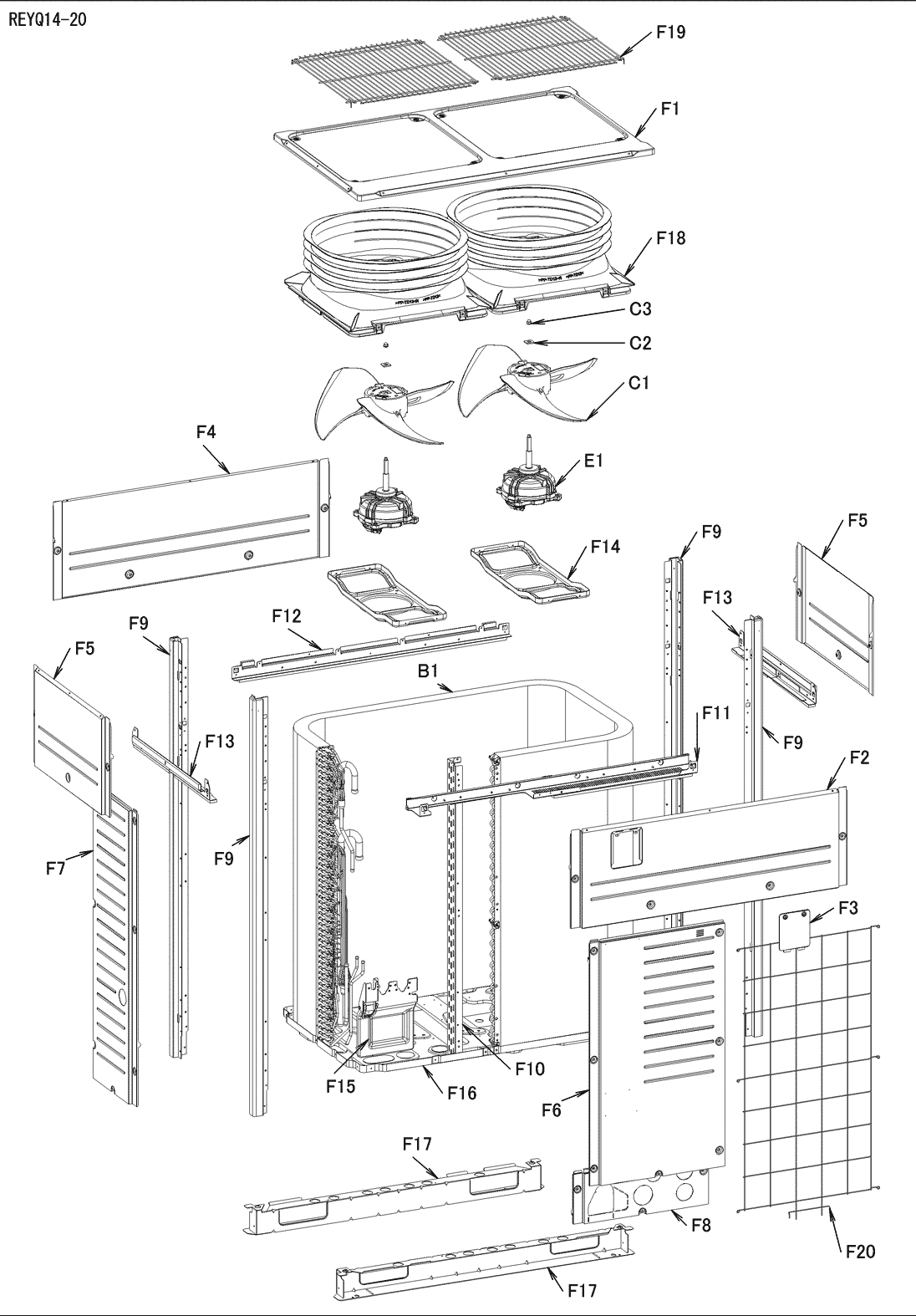 Daikin Air Conditioning Spare Part 5022200 FAN MOTOR