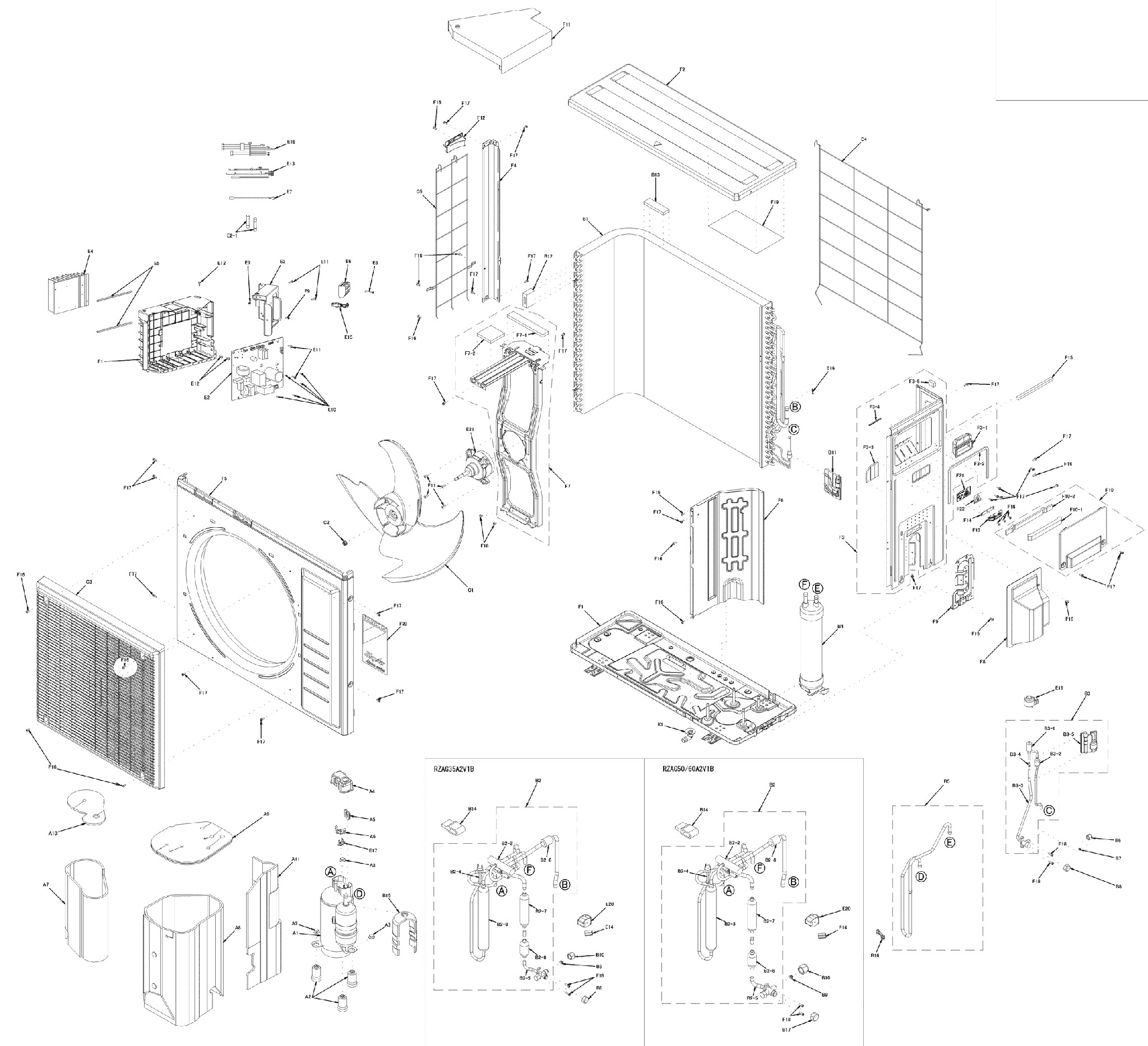 Daikin Air Conditioning Spare Part 5022392 PRINTED CIRCUIT ASSY