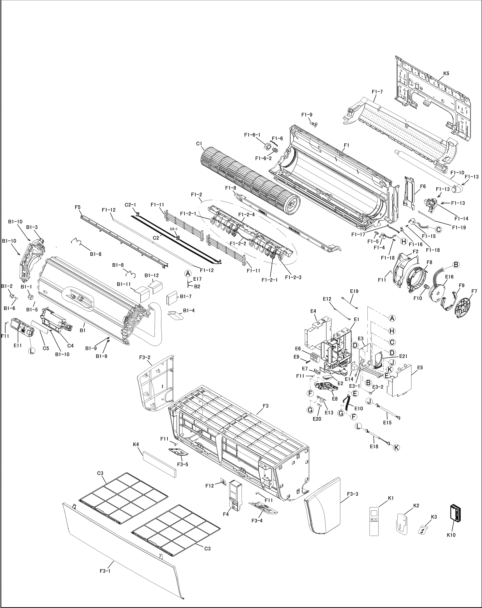 Daikin Air Conditioning Spare Part 5022737 PCB ASSY