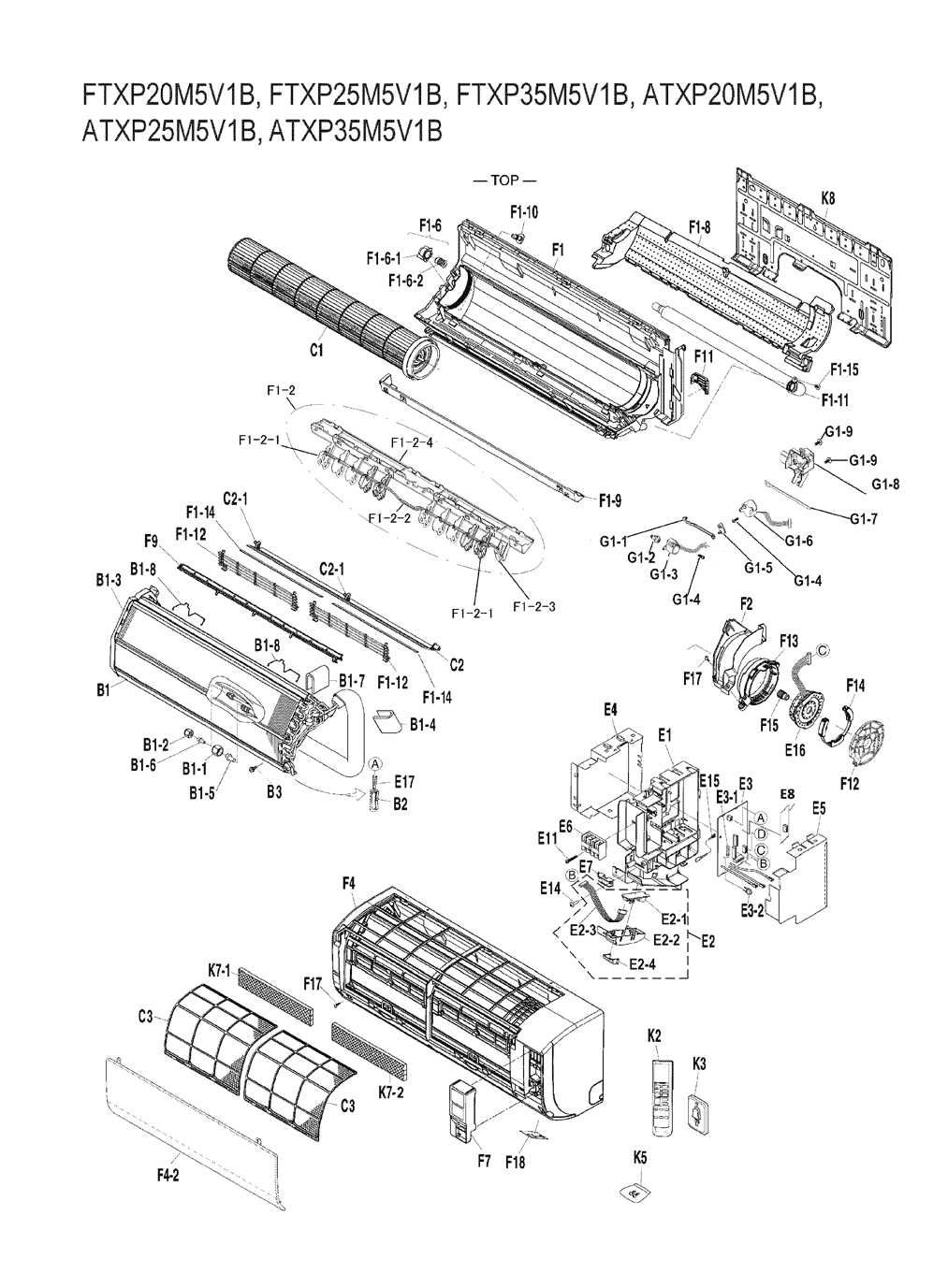Daikin Air Conditioning Spare Part 5023749 PCB ASSY
