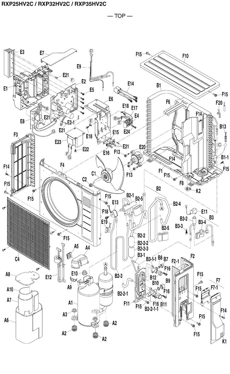 Daikin Air Conditioning Spare Part 6002552 FAN BLADE