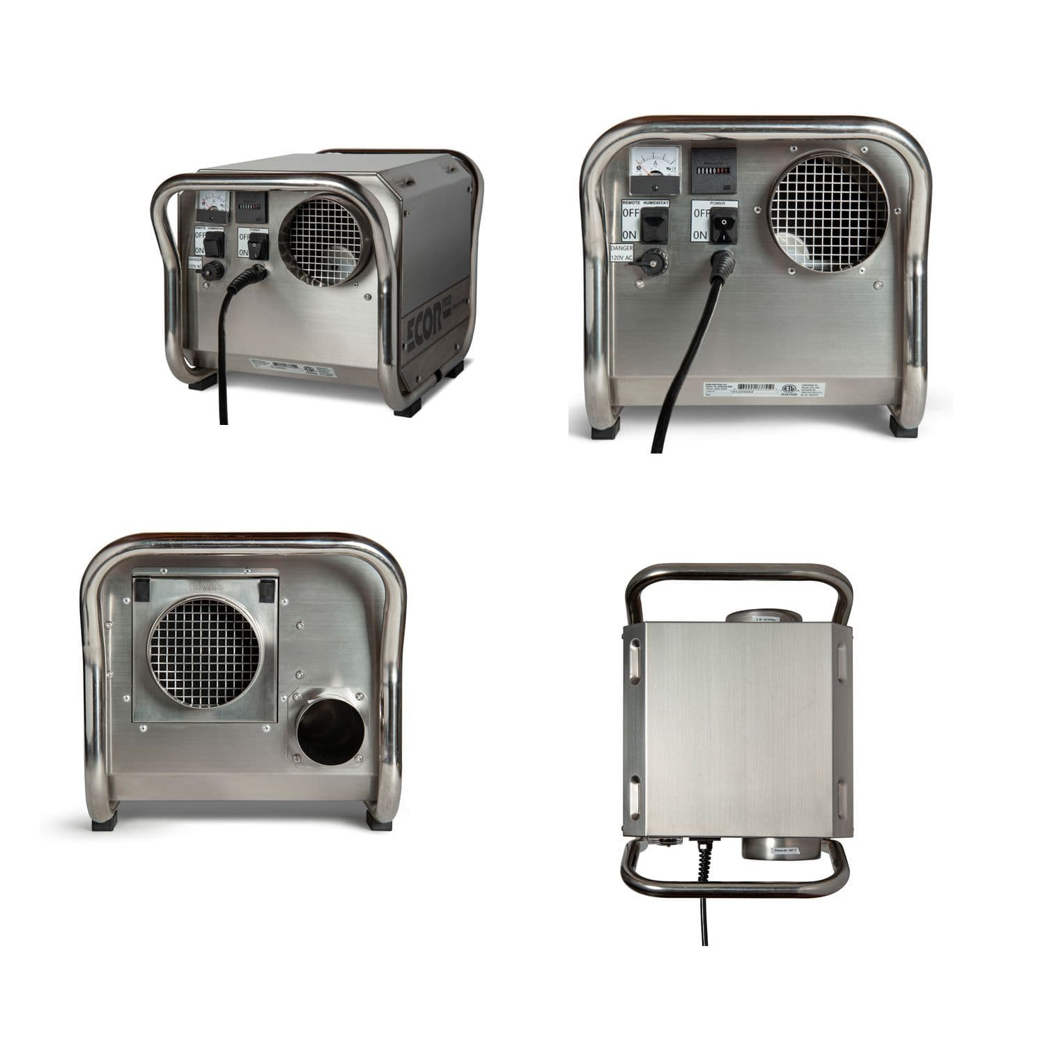 Ecor-Pro EPD50-Max Commercial Stainless Steel Desiccant Dehumidifier ...