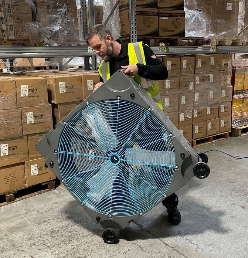 Elite Typhoon Industrial Cooling Fan T400110 90cm Blade 3 Speeds 15100 ...