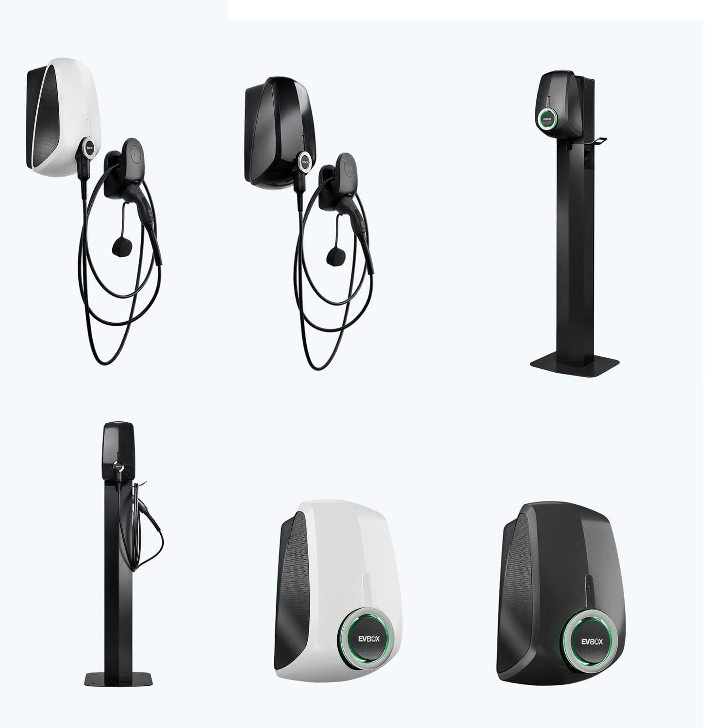 EVBox Elvi EV Charger Point 7 4kW Type 2 Wi-Fi Bluetooth 16A 240V 50Hz