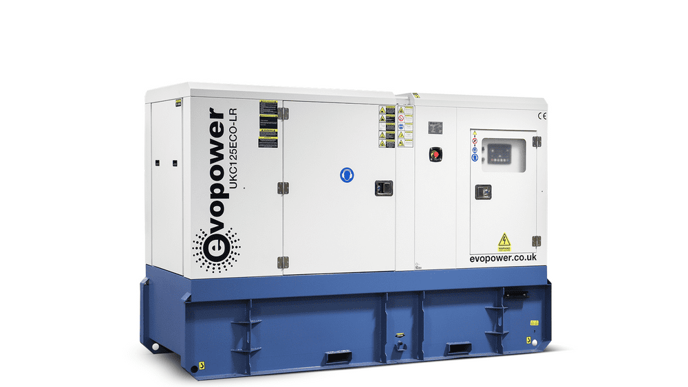 Evopower UKC125ECO 125kVA Diesel Housed Weather-proof Standby Generator ...