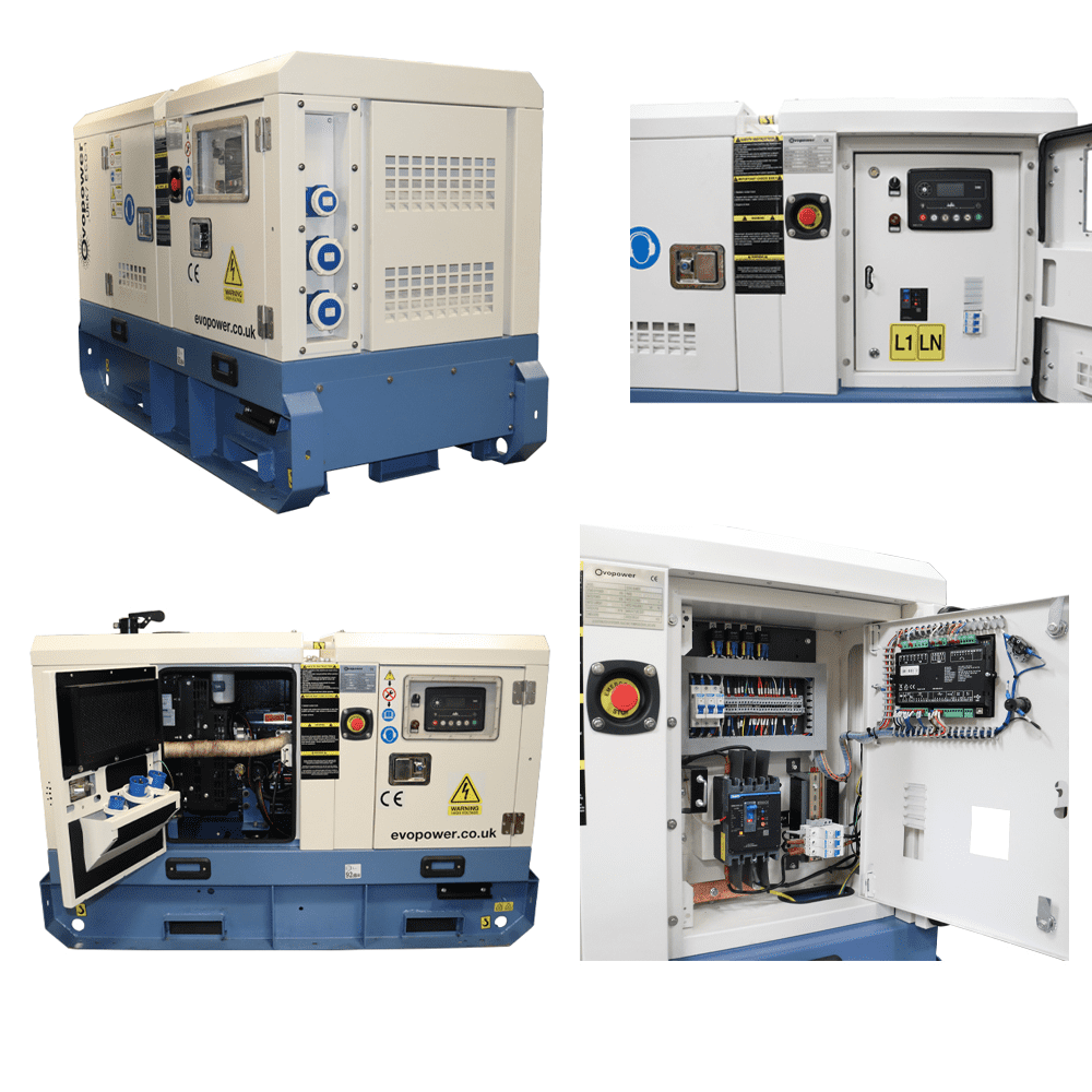 Evopower UKK7ECO-1 Slow-running Kubota Powered Diesel Generator 25kVA ...
