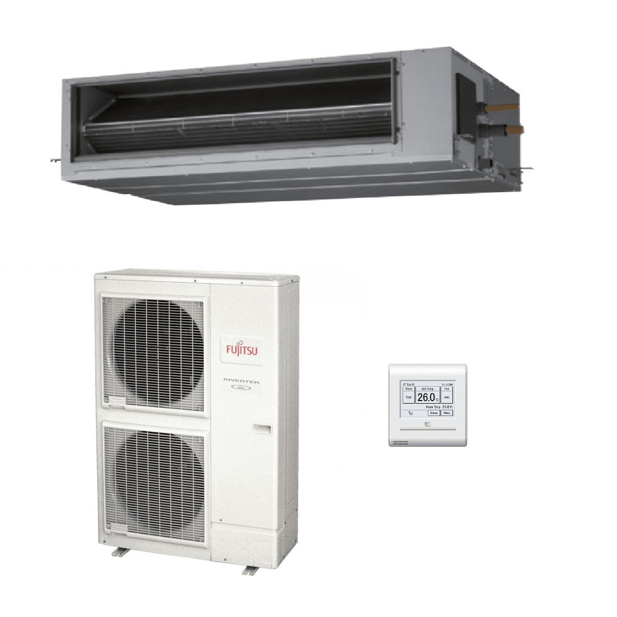 Fujitsu Air conditioning AIRSTAGE ARYG72LHTA AOYG72LRLA Big Duct Heat ...