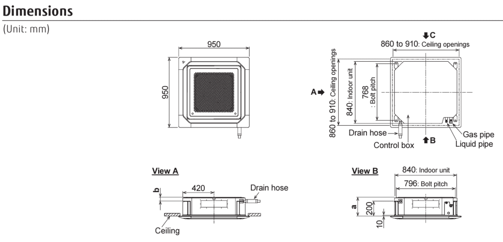 Fujitsu Air Conditioning AIRSTAGE AUXG30KRLB AOEG30KBTB Circular Flow ...