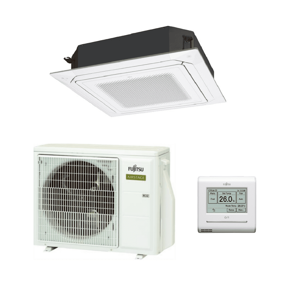 Fujitsu Air Conditioning AIRSTAGE AUXG45KRLB AOEG45KBTB Circular Flow ...