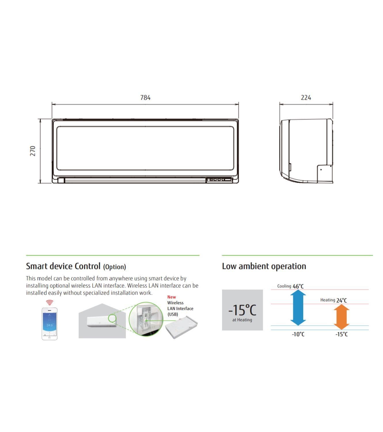 Fujitsu Air conditioning ASYG09KPCE AOYG09KPCA Economy Wall Heat pump ...