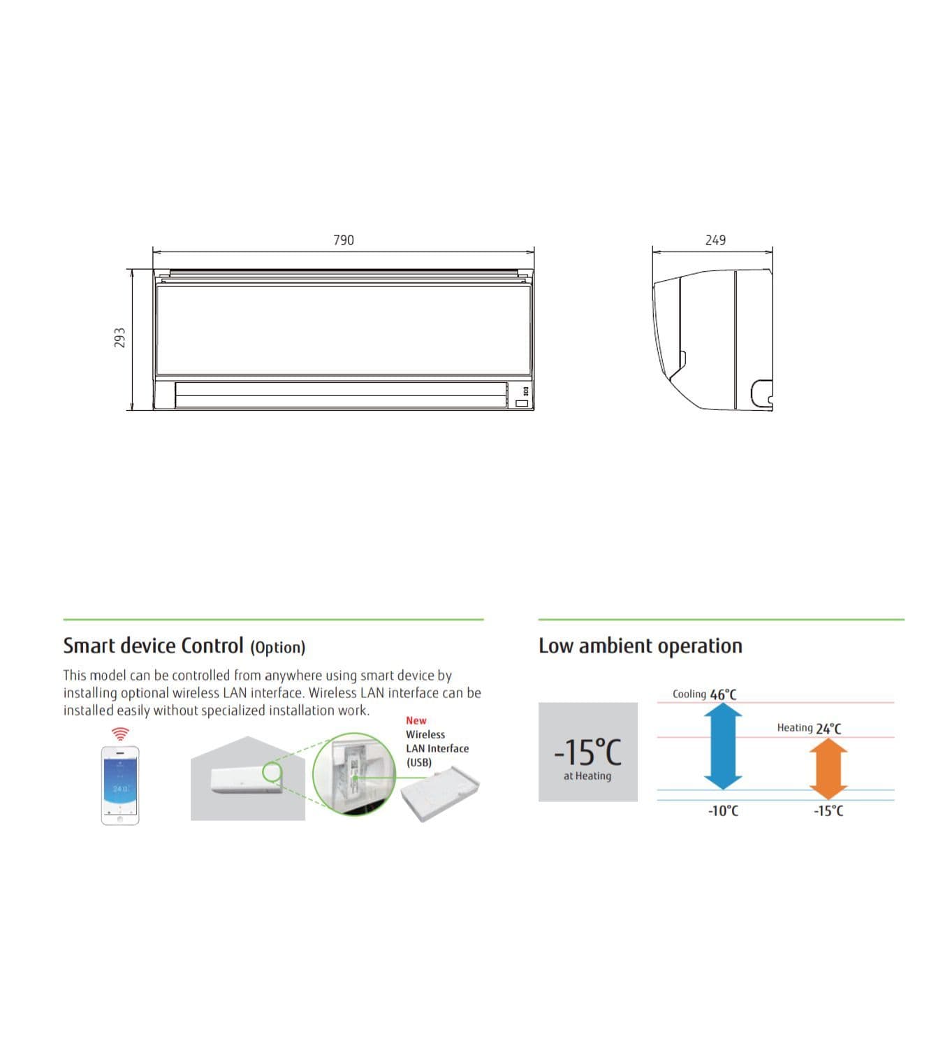 Fujitsu Air conditioning ASYG18KLCA Economy Wall Heat pump Inverter A ...
