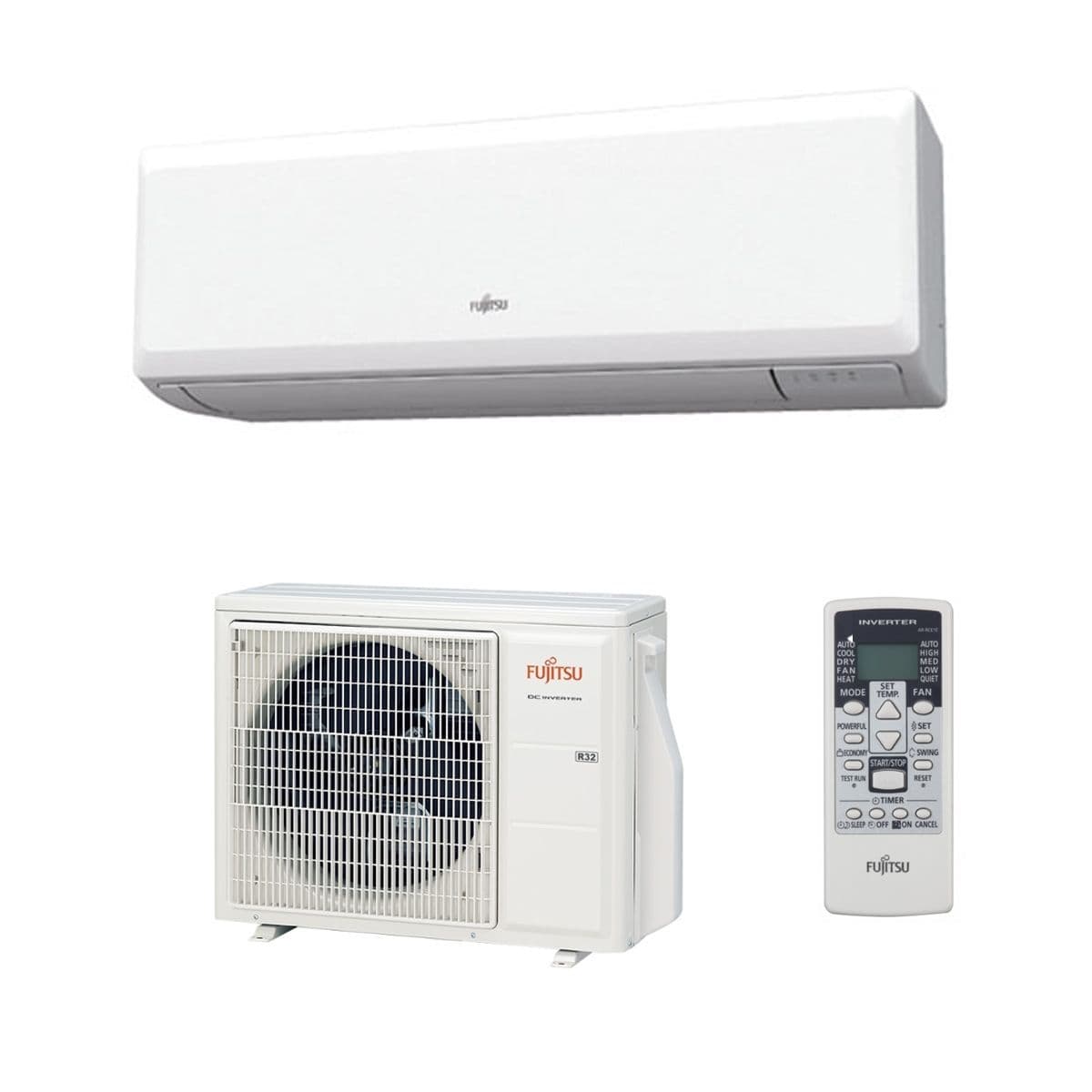 Fujitsu Air conditioning ASYG18KLCA Economy Wall Heat pump Inverter A ...
