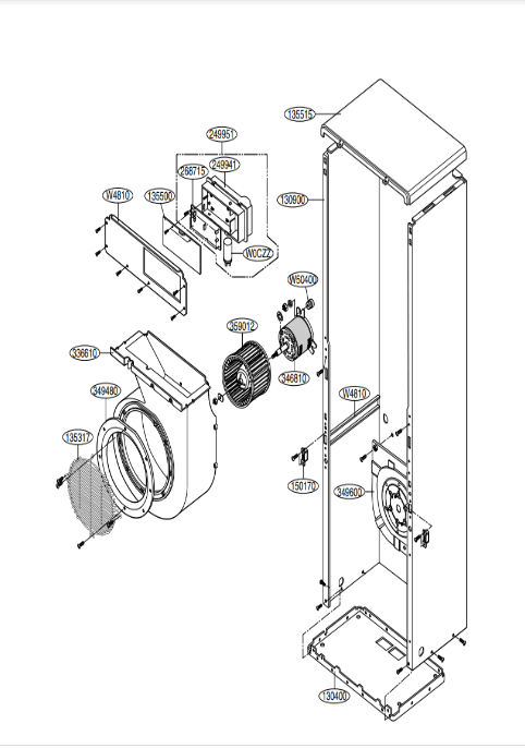 Fujitsu Air Conditioning Spare Part 4681A20015D Motor Assembly AC ...