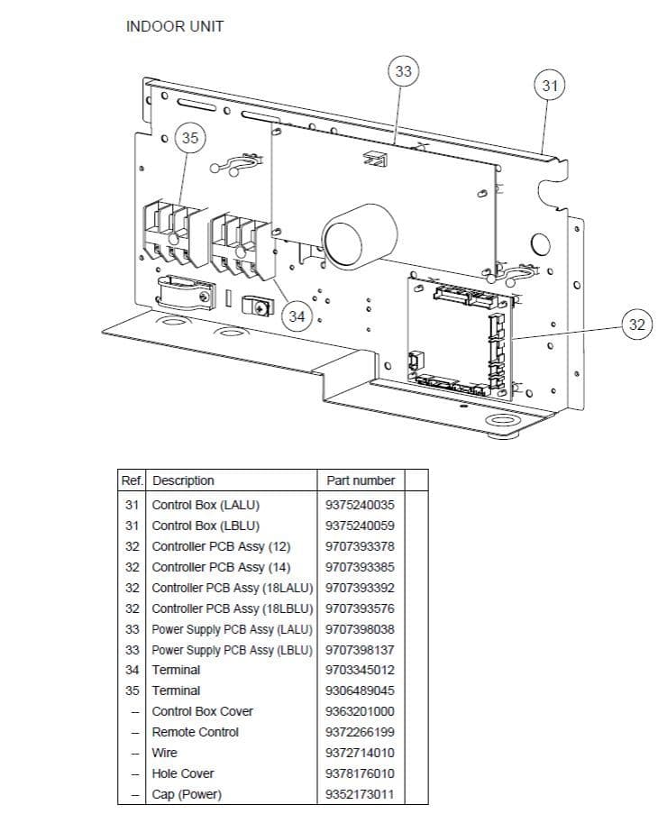 Fujitsu Air Conditioning Spare Part 9601040057 FAN MOTOR ASSY-IN AUY-UBAB