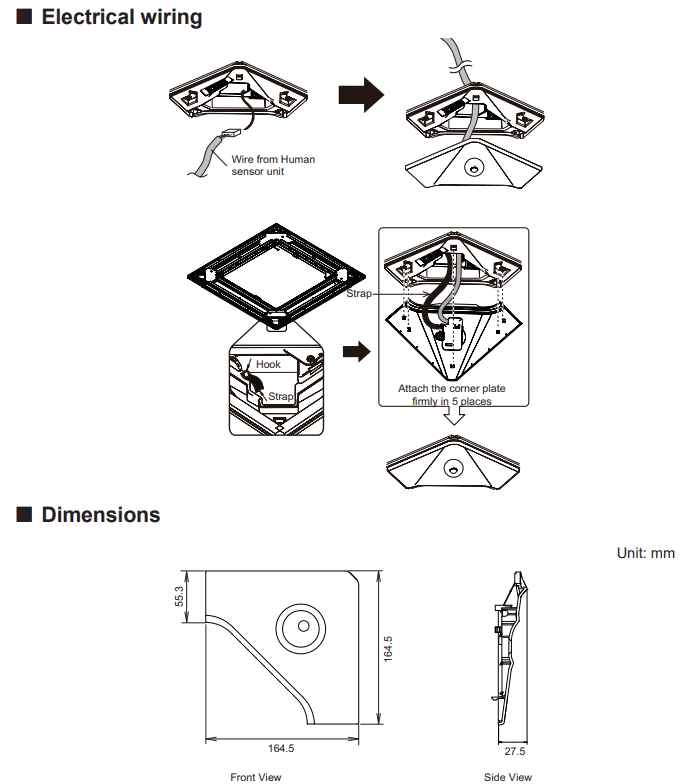 Fujitsu Air Conditioning UTYSHZXC UTY-SHZXC Human Sensor for Circular ...