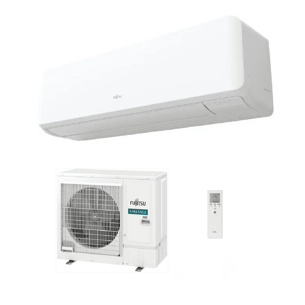 Fujitsu AIRSTAGE Air Conditioning AOEG24KMTA ASEG24KMTE Wall Mount Heat ...