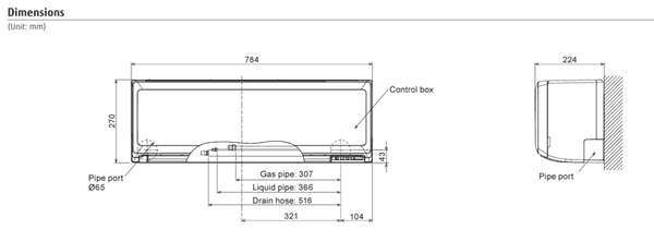 Fujitsu AIRSTAGE Air conditioning ASEG12KPCE AOEG12KPCA Economy Wall ...
