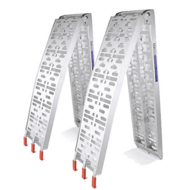 GenPower GBR-901-2 Folding Aluminium Loading Ramps Pair 225cm Length x ...