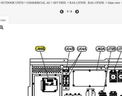 Hitachi Air Conditioning Spare Part E04645 ISPM WAS Printed Circuit ...