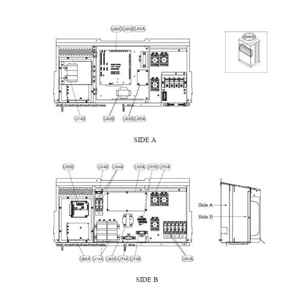 Hitachi Air Conditioning Spare Part E04645 ISPM WAS Printed Circuit ...