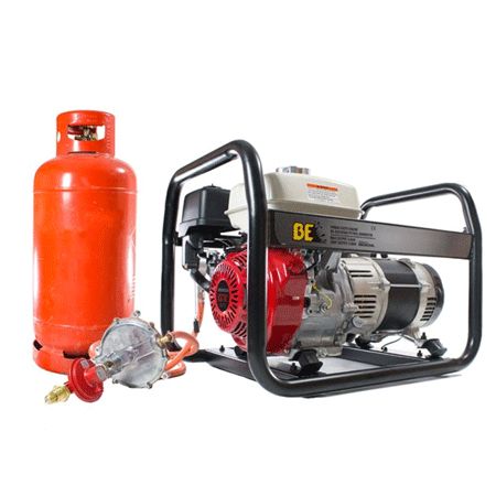 Honda BE-GX270-LPG 4 5kW Open Framed Dual Fuel Petrol/LPG Generator ...