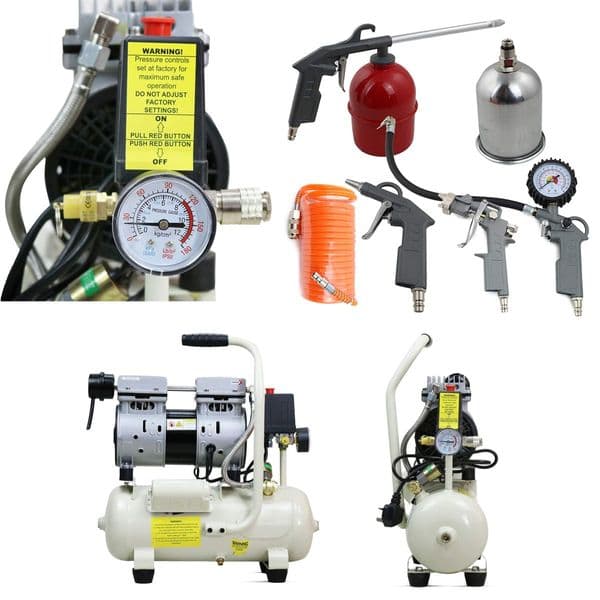 Hyundai Air Compressor HY5508 5 8 Litre 4CFM 118psi Silenced Oil Free 0 ...