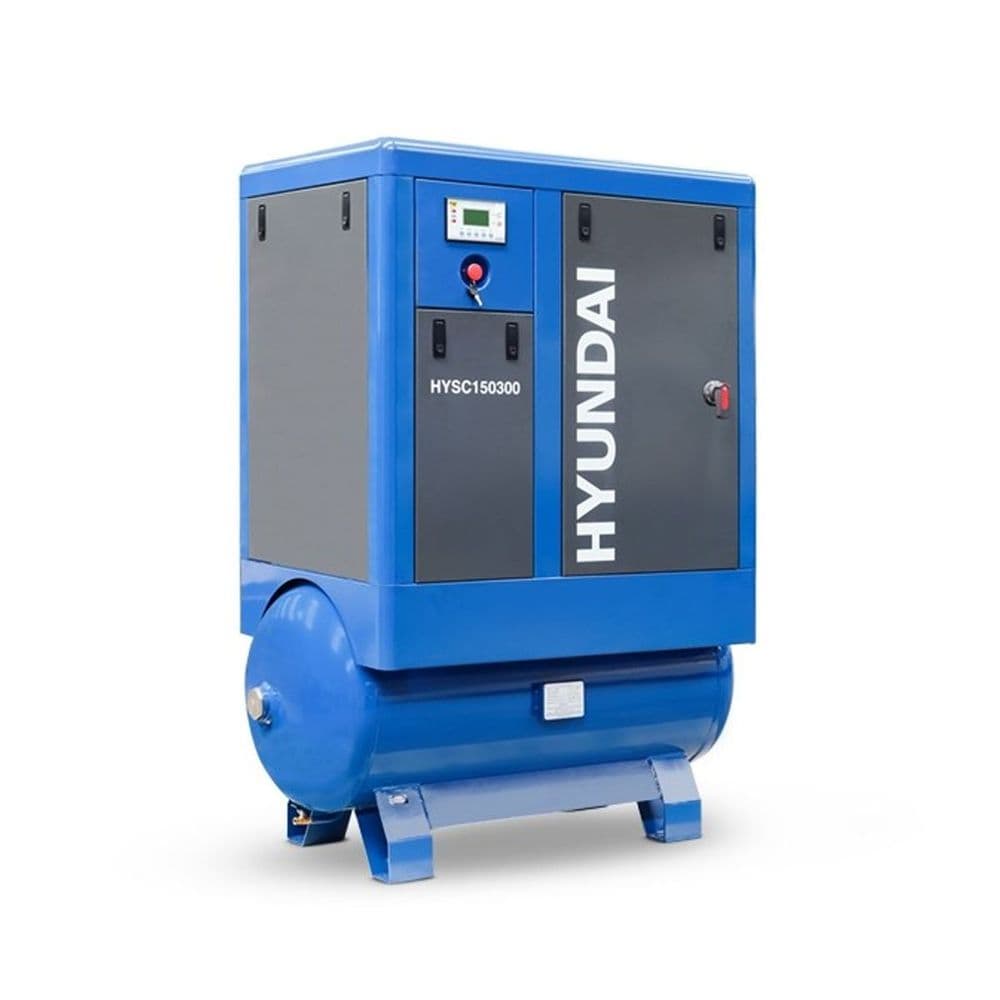 Hyundai Digital 300L Tank Screw Air Compressor HYSC150300 Sound ...