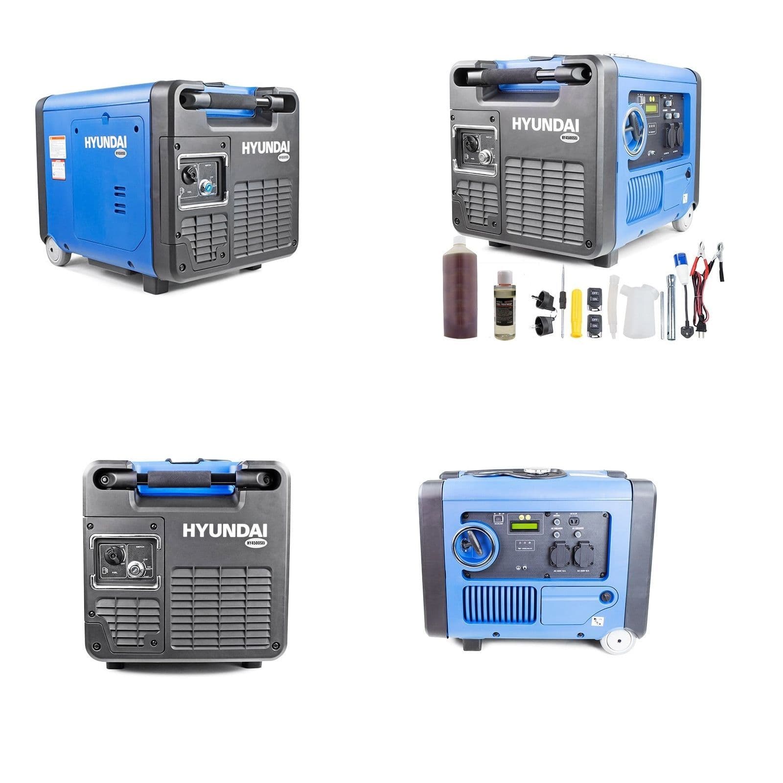 Hyundai HY4500SEI 230V Petrol Driven 4Kw 5kVA Portable Silenced ...