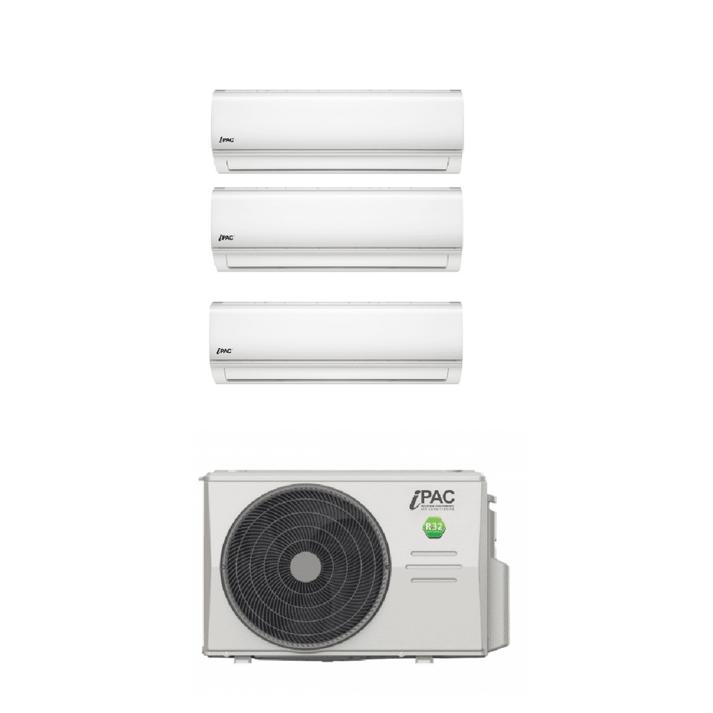 iPac Air Conditioning iPAC-27-MOU 7Kw Outdoor 3 x 2 5kW iPAC-09WS-IN Wall Mounted Kit
