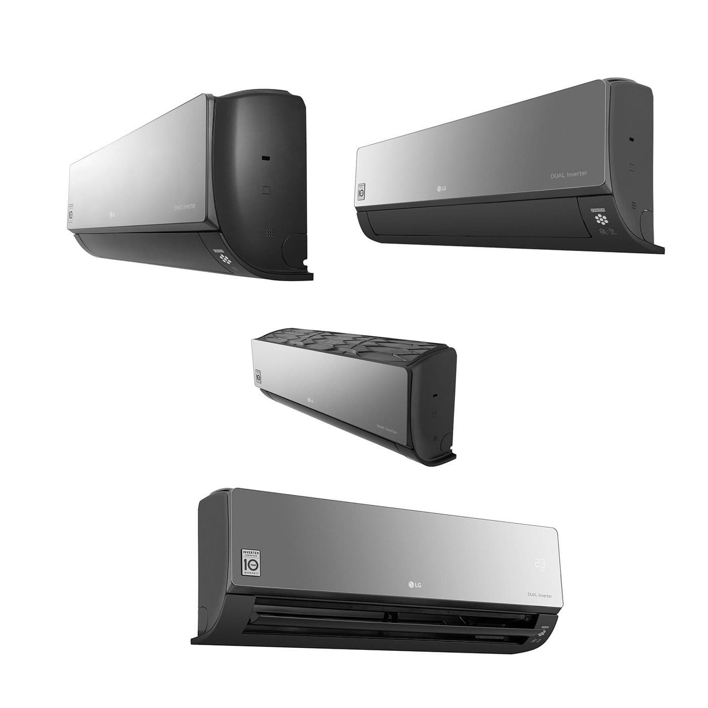 Lg Air Conditioning ArtCool Mirror AC12BK-NSJ Wall Heat Pump 3 5kw ...