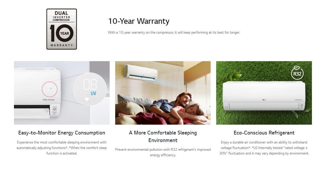 Lg Air Conditioning Deluxe DC09RK-NSJ DC09RK-UL2 Wall Mounted Heat Pump ...