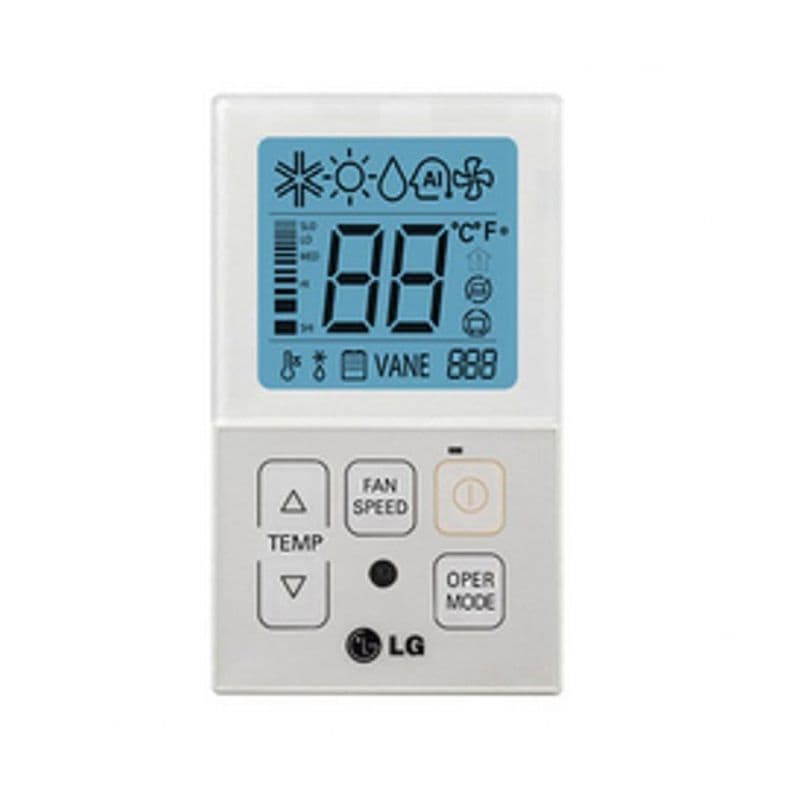 LG Air Conditioning Replacement PQRCVCL0QW Simplified Hard Wired Remote ...