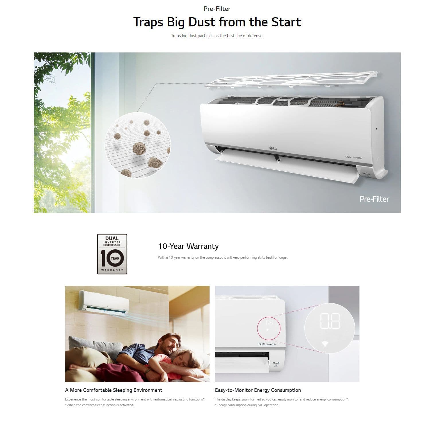 Lg Standard Plus PC18SK-NSK PC18SK-UL2 Wall Mounted Heat Pump 5Kw ...