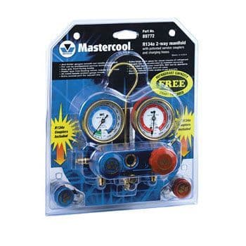 Mastercool Auto Air Conditioning R134a Gauge Manifold Lines And High/Low Couplers Service Kit