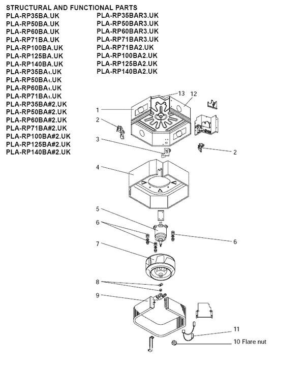 Mitsubishi Electric Air Conditioning Spare 212218 S700B3762 FAN MOTOR ...