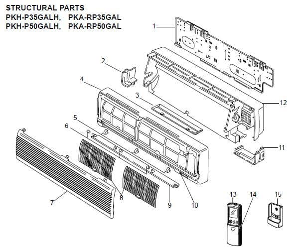 Mitsubishi Electric Air Conditioning T7WE06714 146754 I/A RED MSH MSH ...