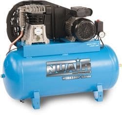 NuAir S-28FN541FPS087 NB28C/100 FT3 Belt Drive Lubricated Stationary Air Comp 3HP 2 2Kw 415V