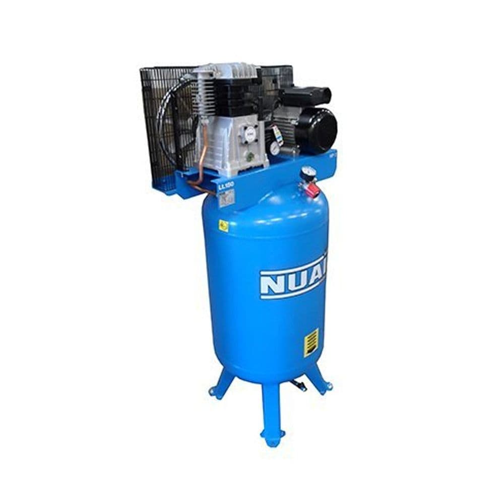 NuAir S-36HY504FPS068 NB3800B/3FM/150V 2 2kW/3Hp 150Lt Vertical 10 Bar ...