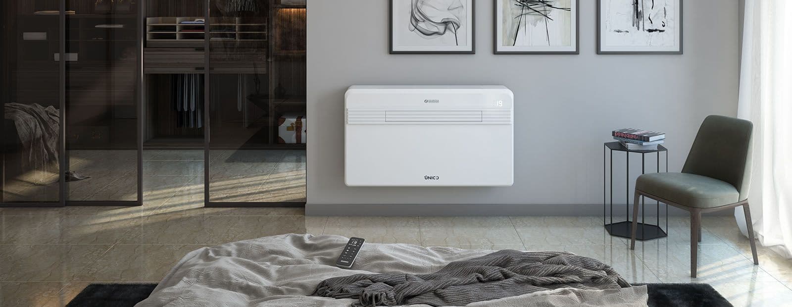Olimpia Splendid Unico Evo 30HP EVANX All In One Heat Pump Air Conditioner R32 3 1kW/10570Btu Wi-Fi