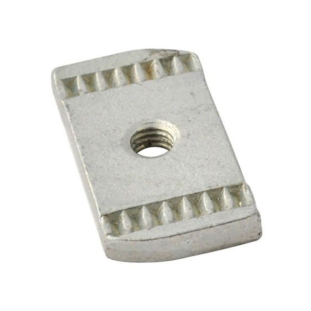 Pack of 100 Channel Rail Nut M6 Plain