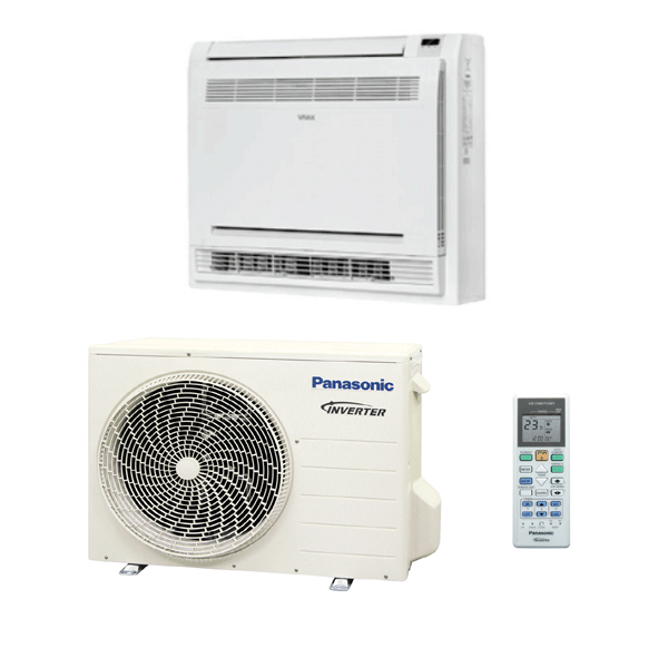 Panasonic Air Conditioning Mini Floor Console Inverter Heat Pump CS ...