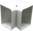 Professional air conditioning duct trunking Exterior Elbow 70mm x 65mm