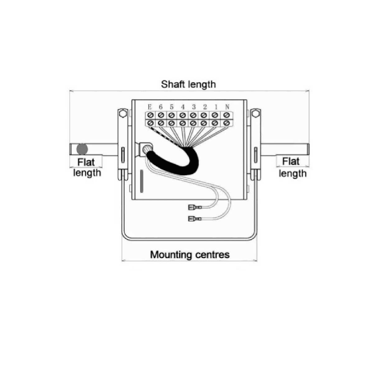 PSP 120FB135/6V-1 Fan Motor Resilient Mount 135W 230V 50Hz