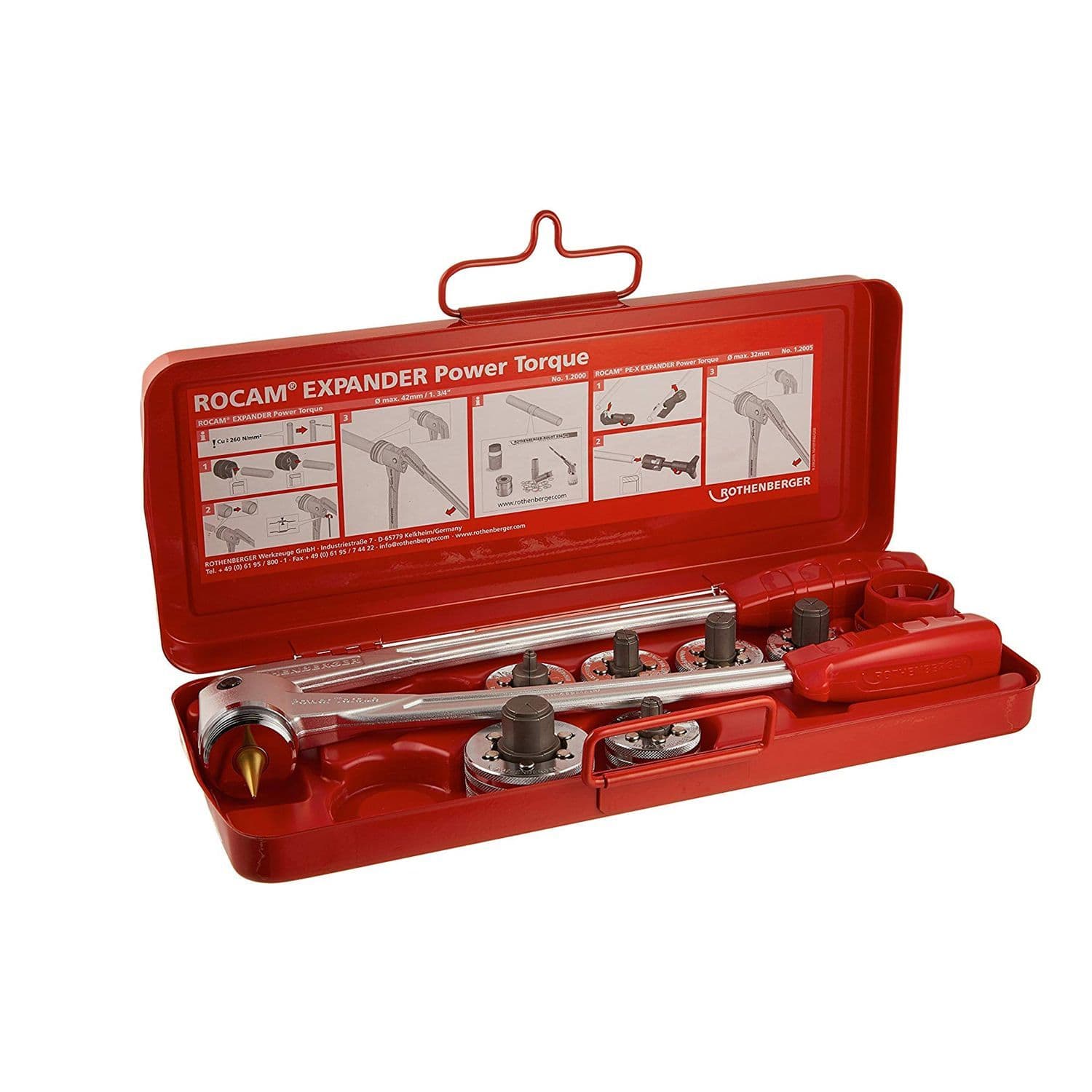 Rothenberger Rocam Pipe Expander Set 3 /8 to 1-1/8 tube Pn 1 2005