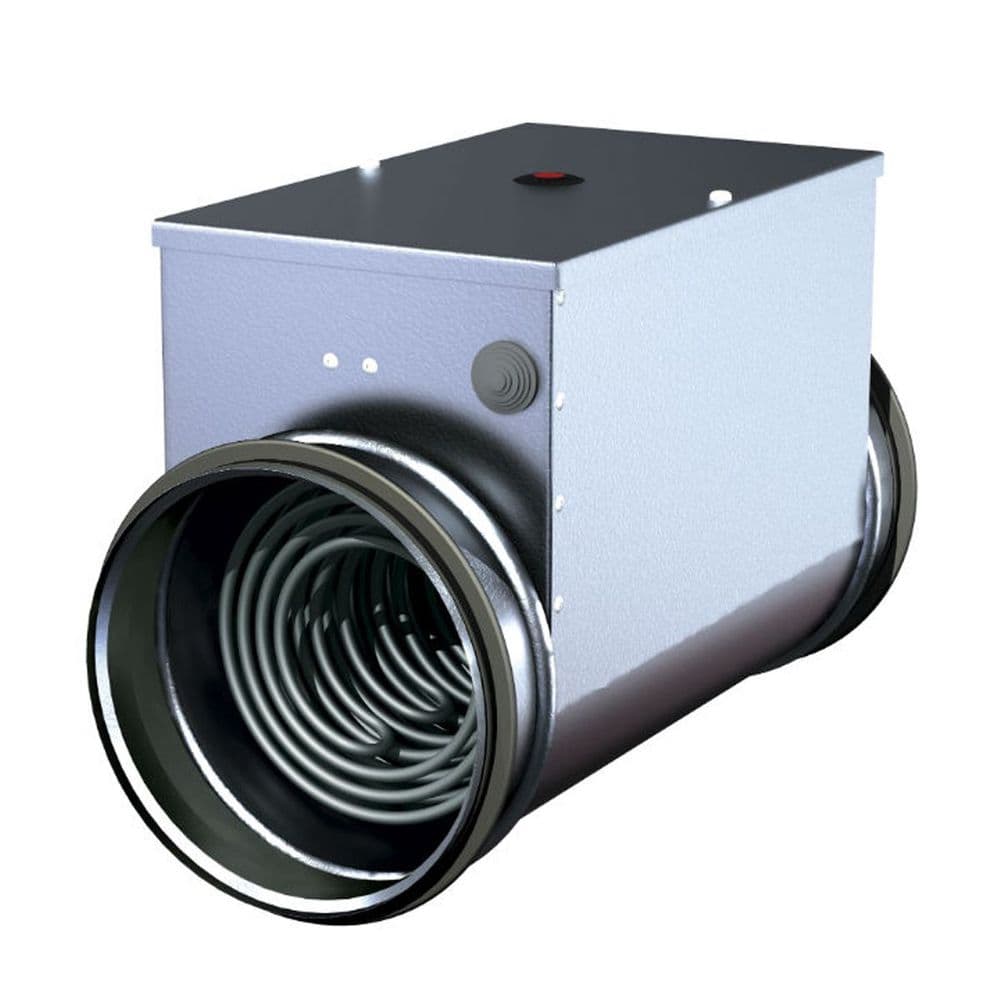 S&P Metal Duct Heater Battery With Integrated Temperature Controller ...