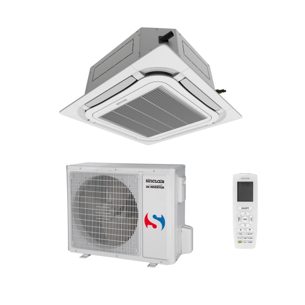 Sinclair Air Conditioning ASGE-30BI ASC-30BI Cassette Heat Pump Inverter 8Kw/30000Btu A R32 240V