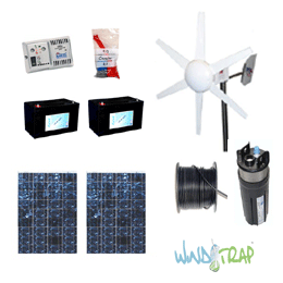 Solar Wind Powered Borehole Water Pump
