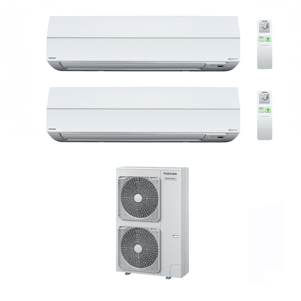 Toshiba Air Conditioning RAV-GP1101ATW-E 2 x RAV-HM561KRTP-E Twin Wall ...